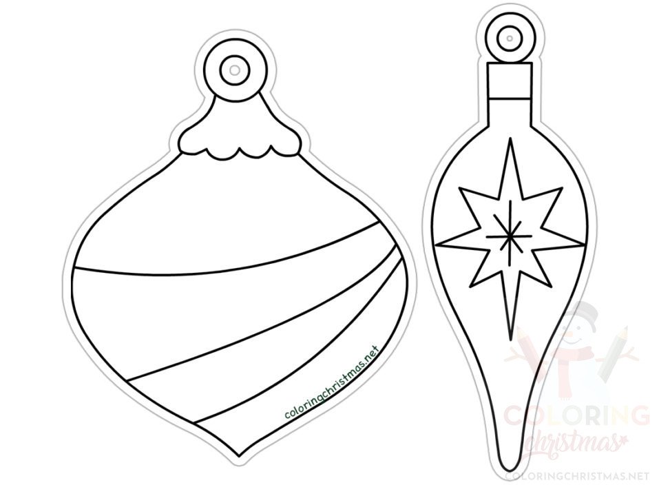 Bauble templates Paper Christmas decorations - Coloring Christmas Bauble templates Paper Christmas decorations - Coloring Christmas
